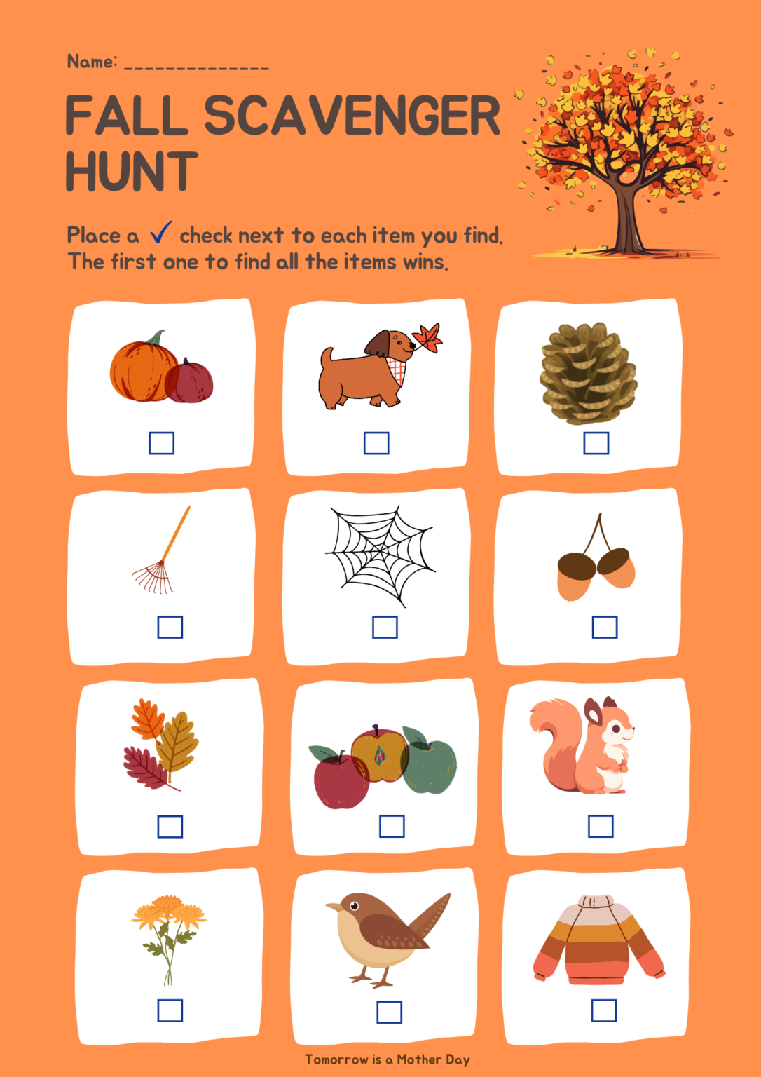 Fall Scavenger Hunt: A Fun Outdoor Activity (+ FREE Printable ...