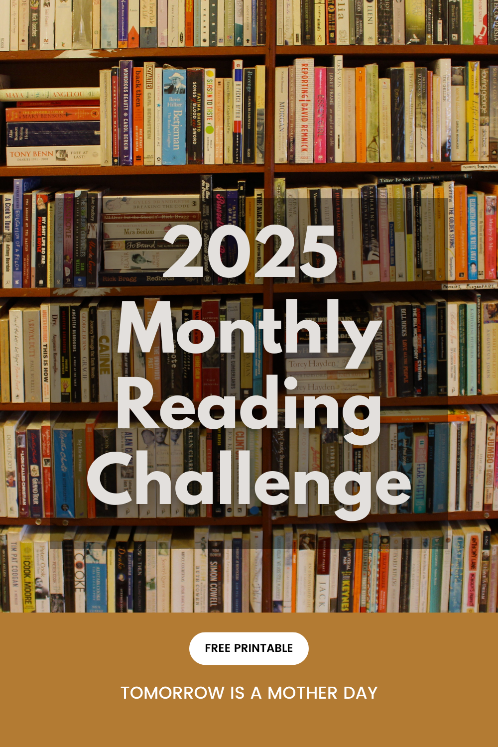 2025 Monthly Reading Challenge (+ Free Printable!) - Tomorrow is a ...