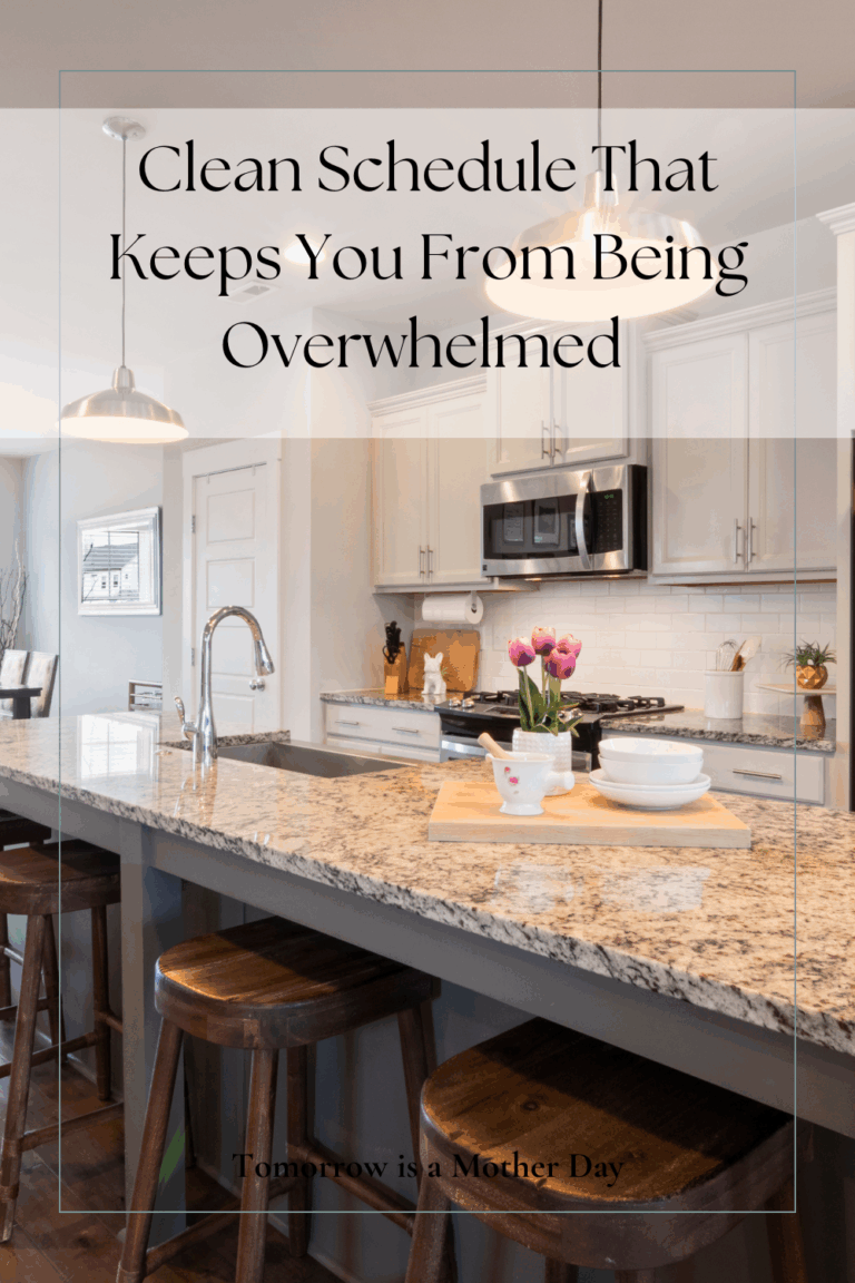 Clean Schedule That Keeps You From Being Overwhelmed (+ FREE Printable)