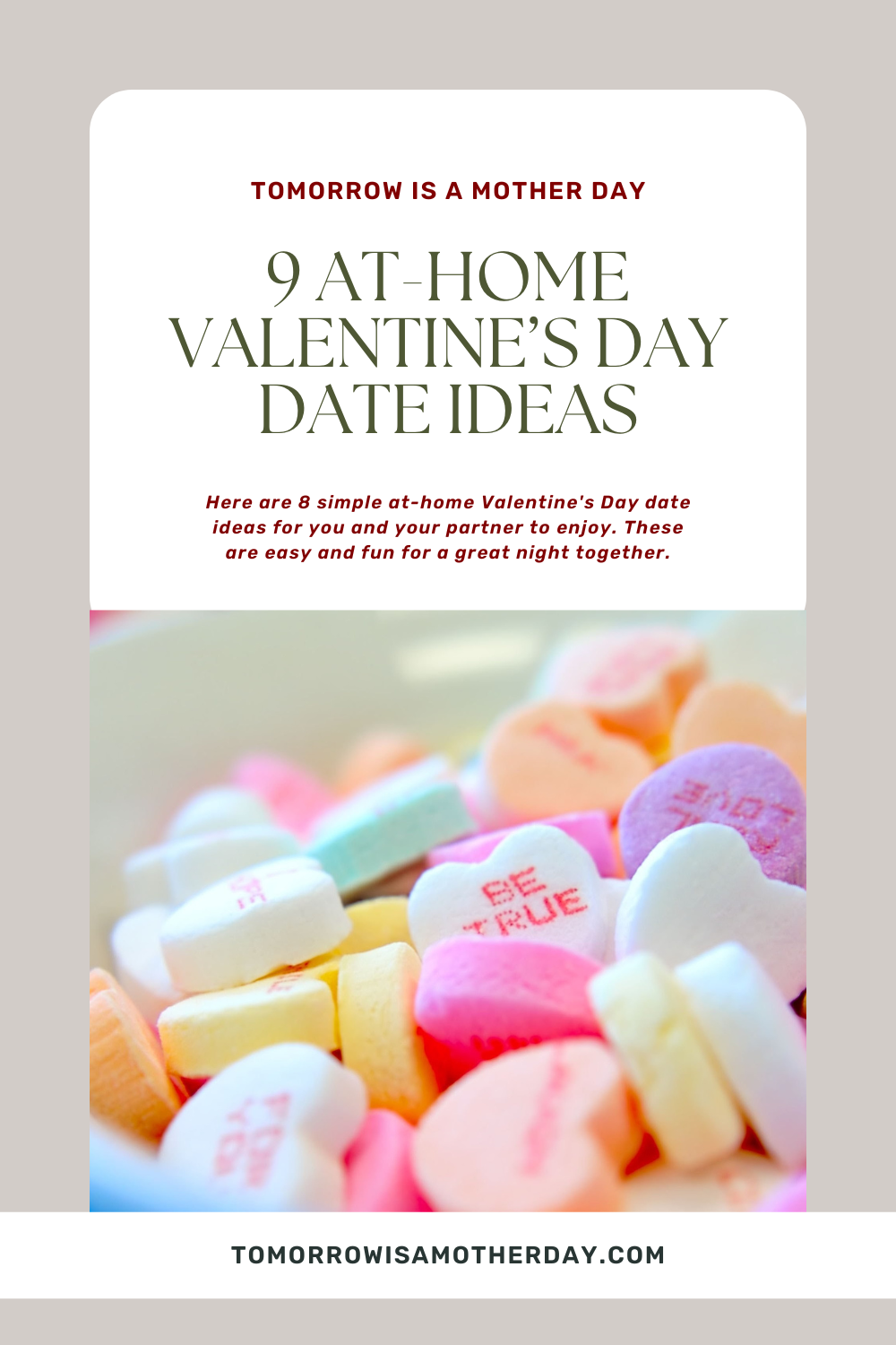 9 Simple At-Home Valentine's Day Date Ideas - Tomorrow is a Mother Day